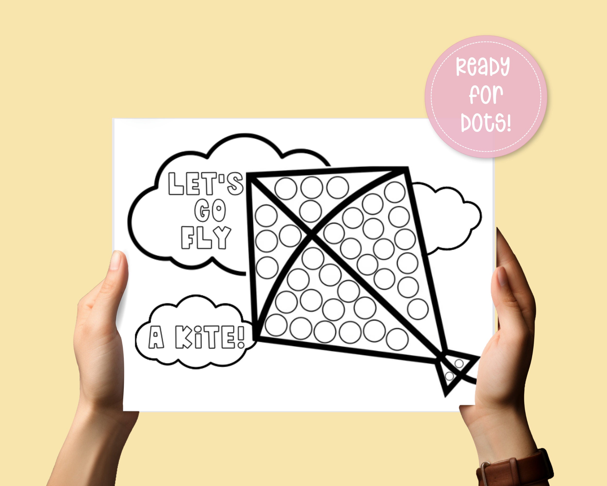 Spring Dot Marker Activity, Printable Coloring Pages for Preschool and ...