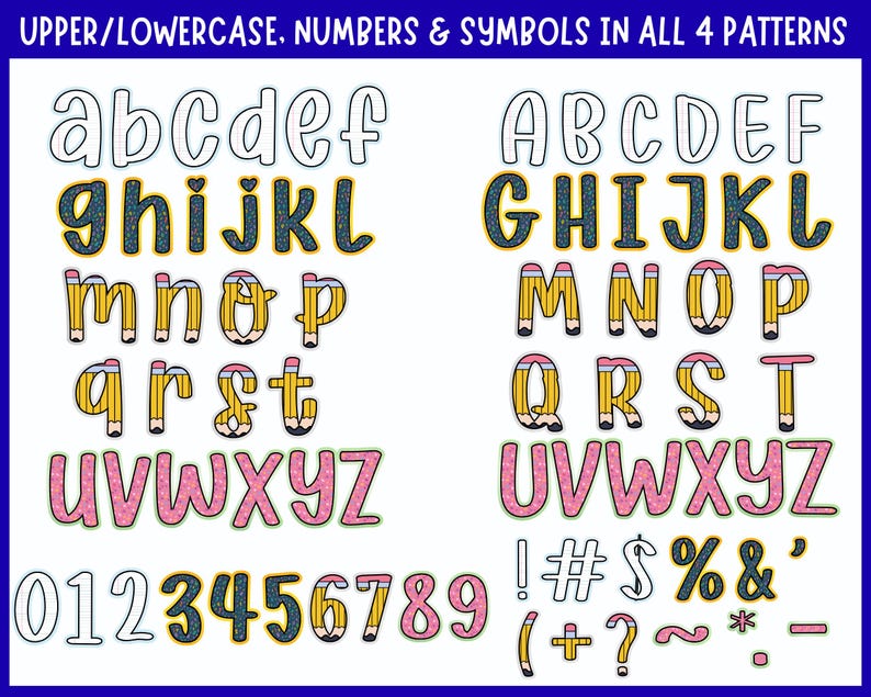 Printable Math Bulletin Board Letters | Colorful Classroom Decor ...
