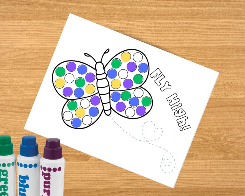 Spring Dot Marker Activity, Printable Coloring Pages for Preschool and ...