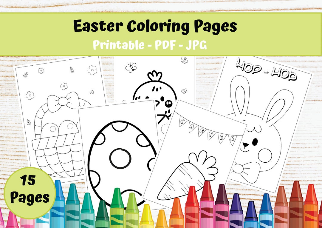 Easter Coloring Pages for Kids Worksheet Pages Printable Activities for ...
