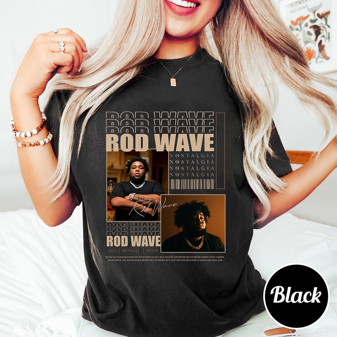 Rod Wave Png Design, Rod Wave Nostalgia 2024 Rap Music Png, Retro Tour ...