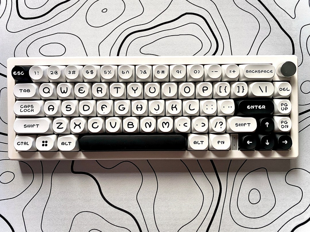 Minimalist White Custom Modded Mechanical Keyboard (GMK67) - Etsy