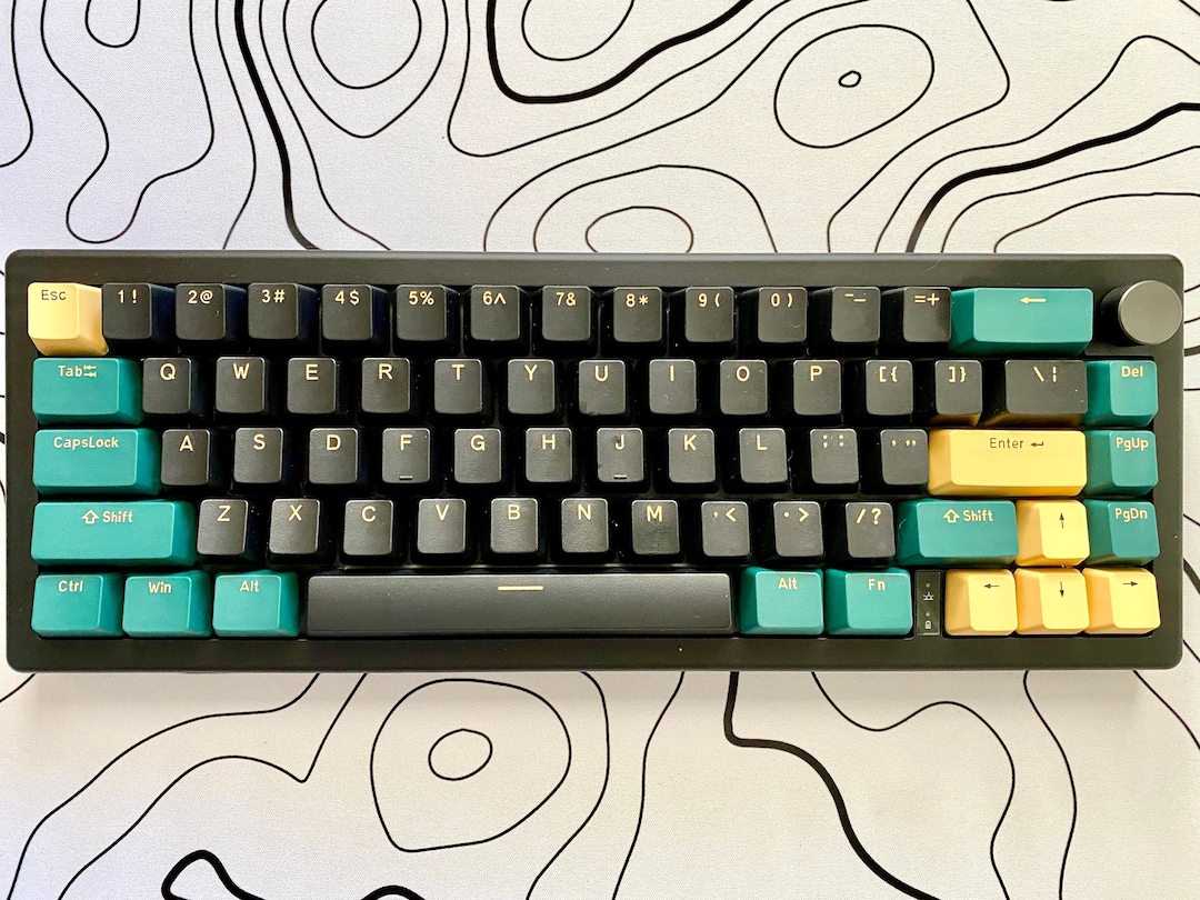 Creamy Keyboard Bluetooth Black Yellow Keyboard Custom Modded Keyboard ...