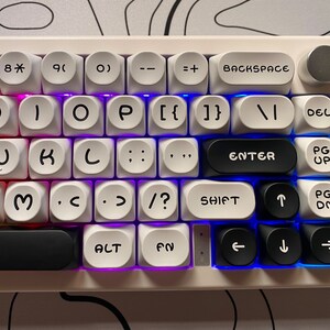 Minimalist White Custom Modded Mechanical Keyboard (GMK67) - Etsy