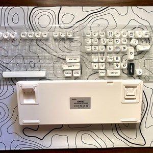 Minimalist White Custom Modded Mechanical Keyboard (GMK67) - Etsy