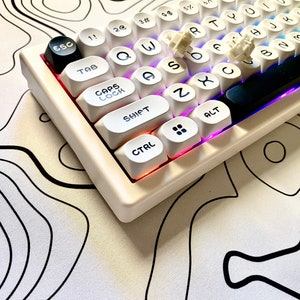 Minimalist White Custom Modded Mechanical Keyboard (GMK67) - Etsy