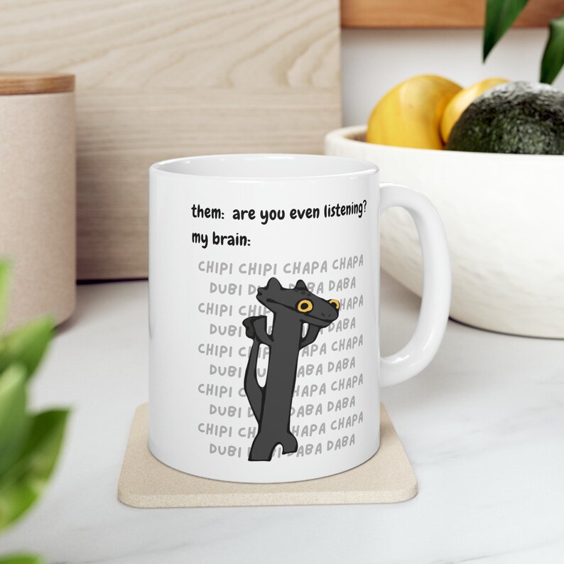 Dancing Toothless on My Mind Meme Mug 11oz, Funny Dancing Dragon Meme ...