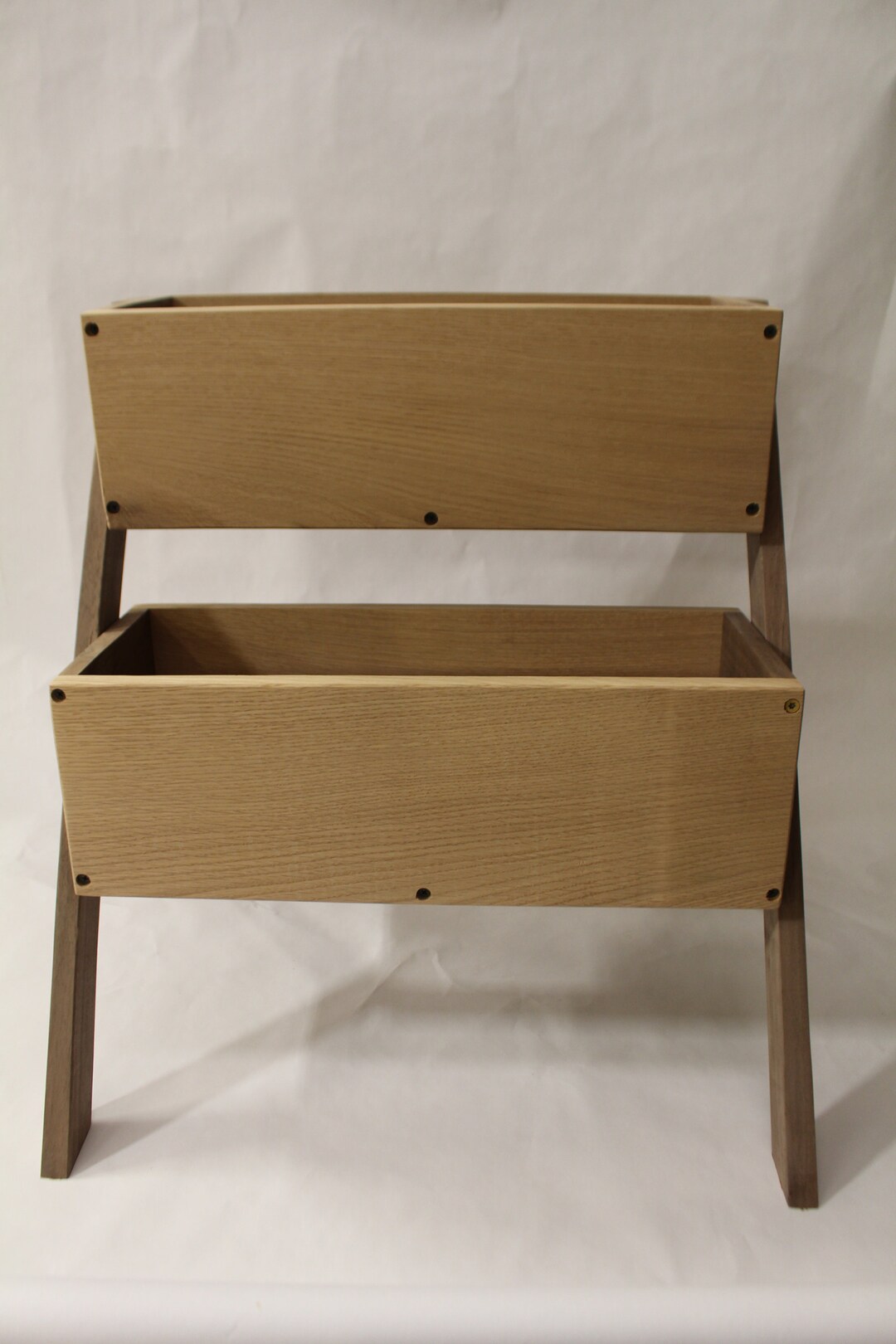 Tiered Vertical Walnut Planter - Etsy