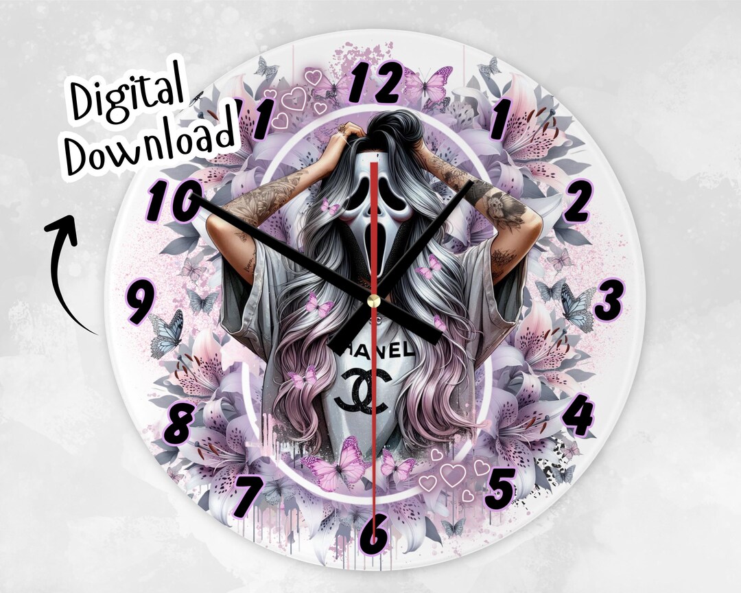 Sublimation Clock PNG, Gothic Scream Design (digital Download) - Etsy