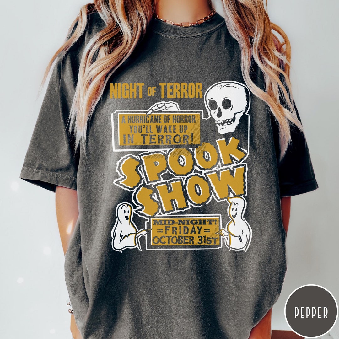 Retro Halloween Comfort Colors® Spook Show Shirt, Spooky Horror T-shirt ...