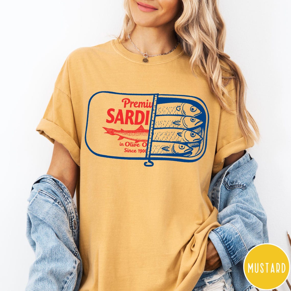 Retro Sardines Comfort Colors® T-shirt, Vintage Sardines Shirt, Funny ...