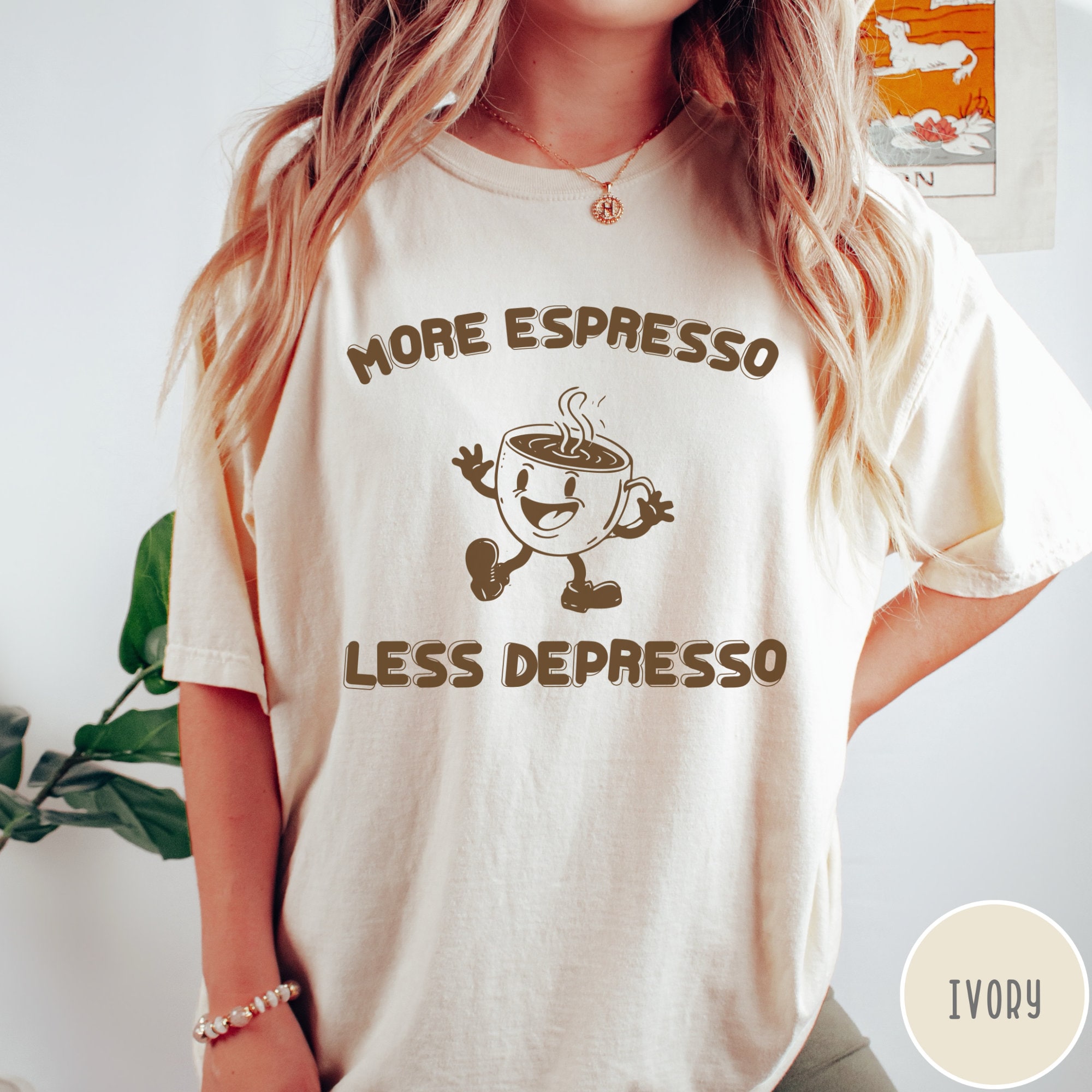 More Espresso Less Depresso Comfort Colors® Shirt, Mental Health Tshirt ...
