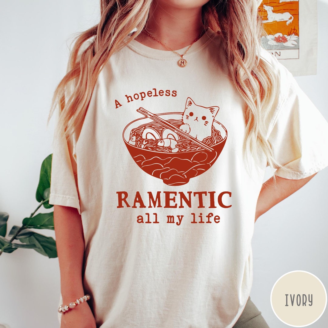 Hopeless Ramentic Comfort Colors® T-shirt, Funny Cat Shirt, Funny ...