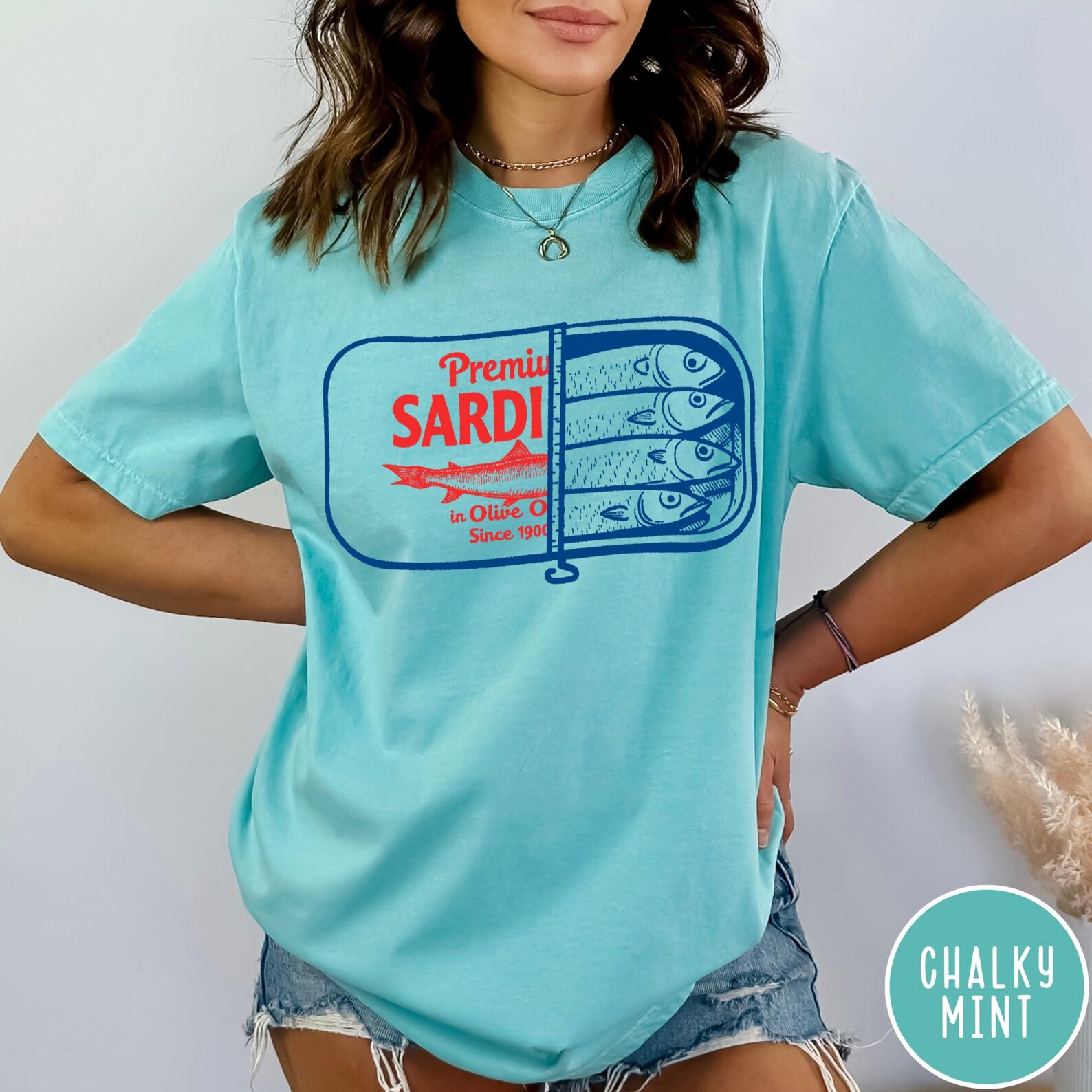 Retro Sardines Comfort Colors® T-shirt, Vintage Sardines Shirt, Funny ...
