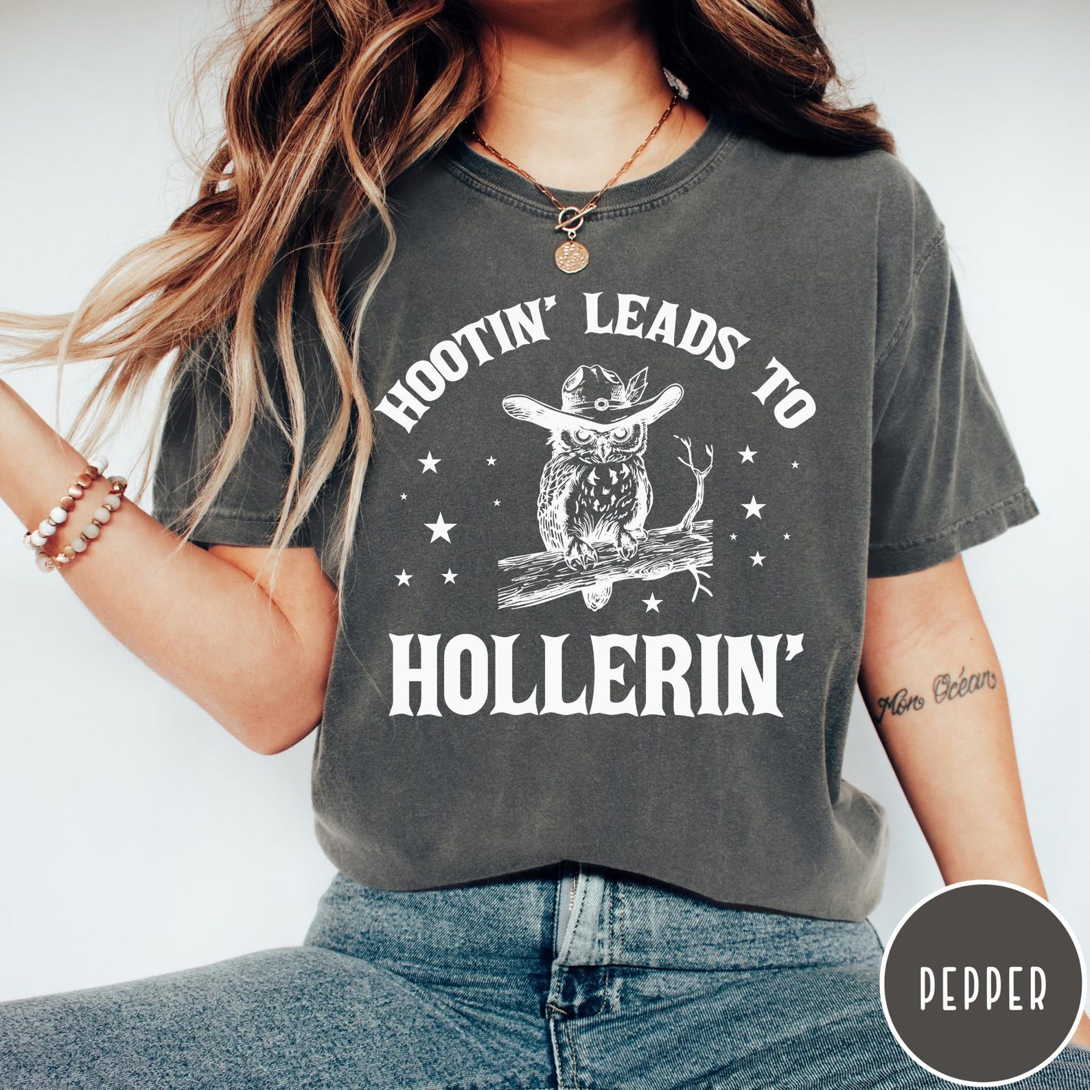 Hootin' Leads to Hollerin' Comfort Colors® Shirt, Hooting Hollering ...