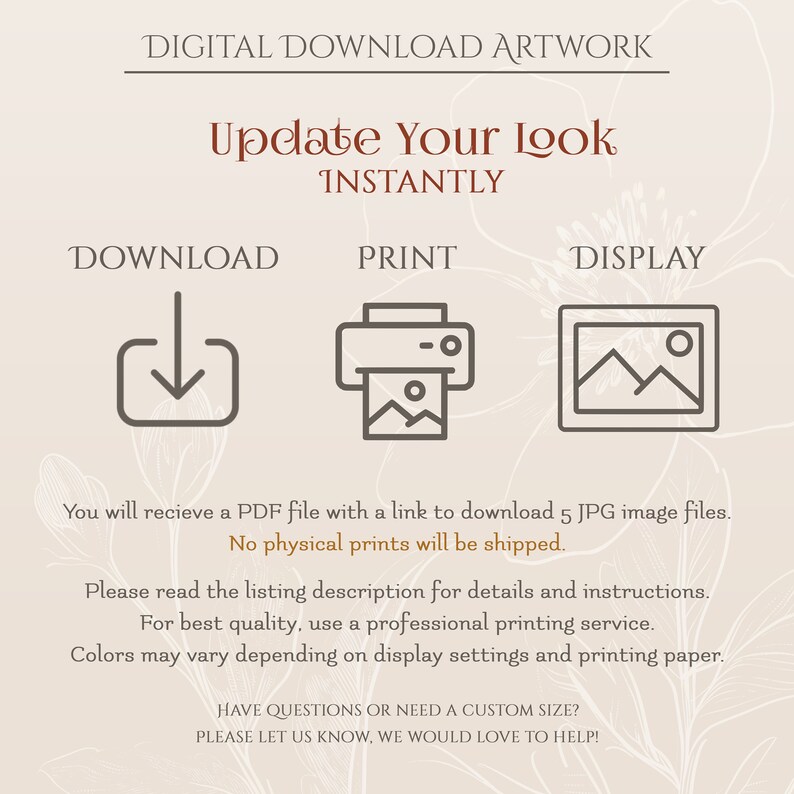 Vintage Floral Wallpaper Pattern, Blue & Terracotta Flower Print, Antique Textile Fabric ...