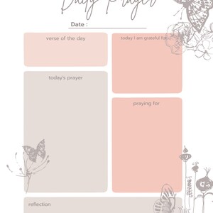 Printable Daily Devotional/prayer Template - Etsy