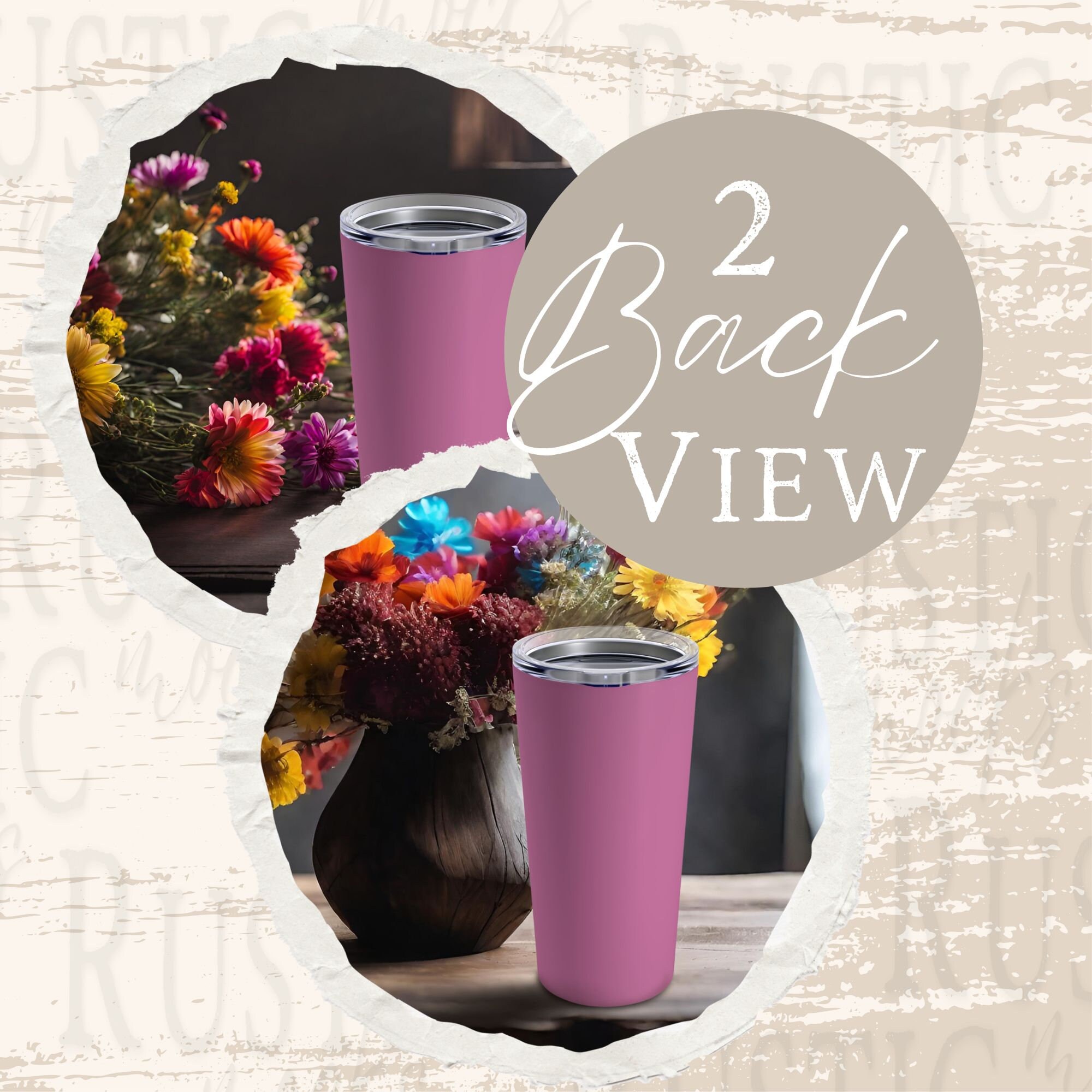 10 Floral Light Pink Tumbler Mockup Bundle Printify Tumbler 20 Oz PNG ...