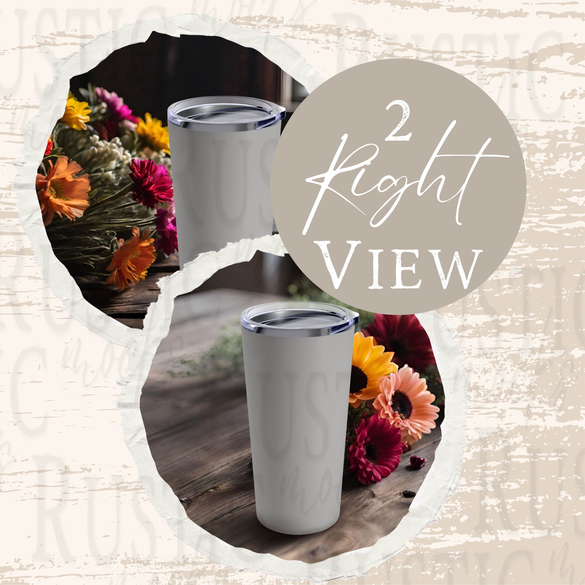 10 Floral Light Grey Tumbler Mockup Bundle Printify Tumbler 20 Oz PNG ...