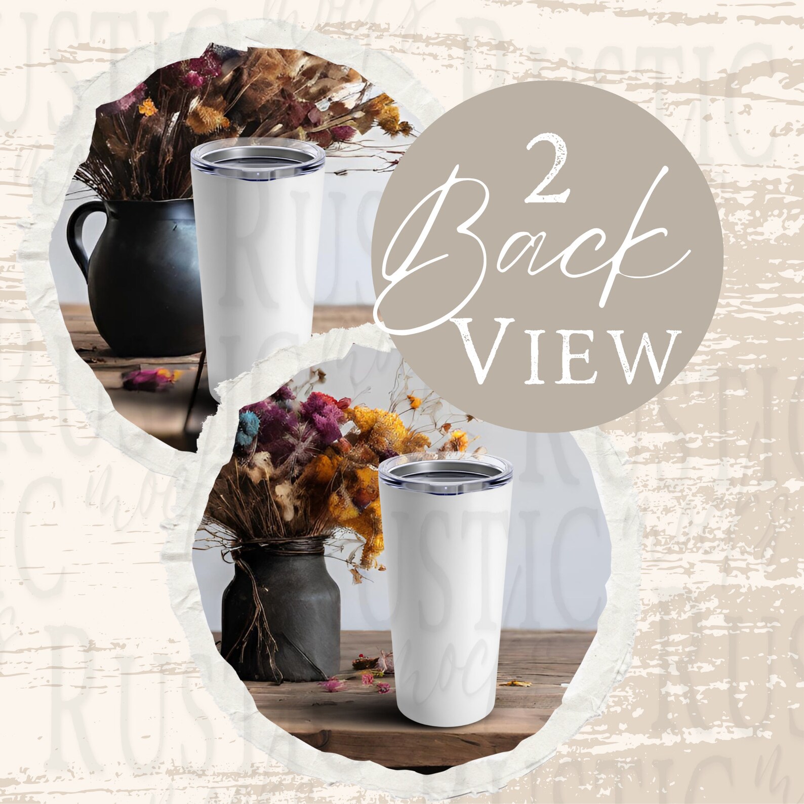 10 Floral White Tumbler Mockup Bundle 20 Oz Printify Tumbler 20 Oz PNG ...