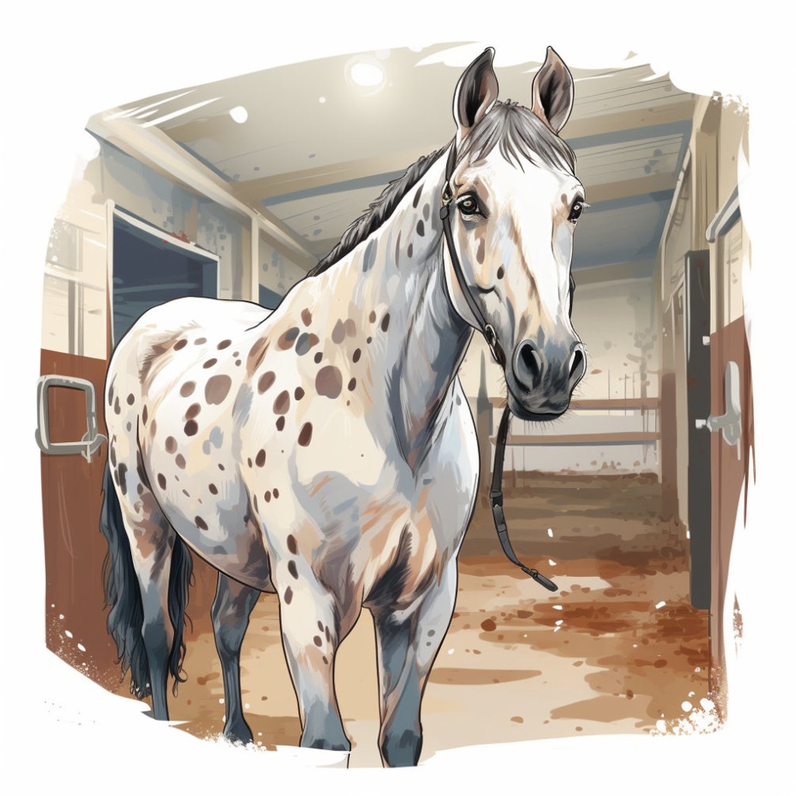 50 Stunning Printable Digital Horse Stickers PNG - Etsy