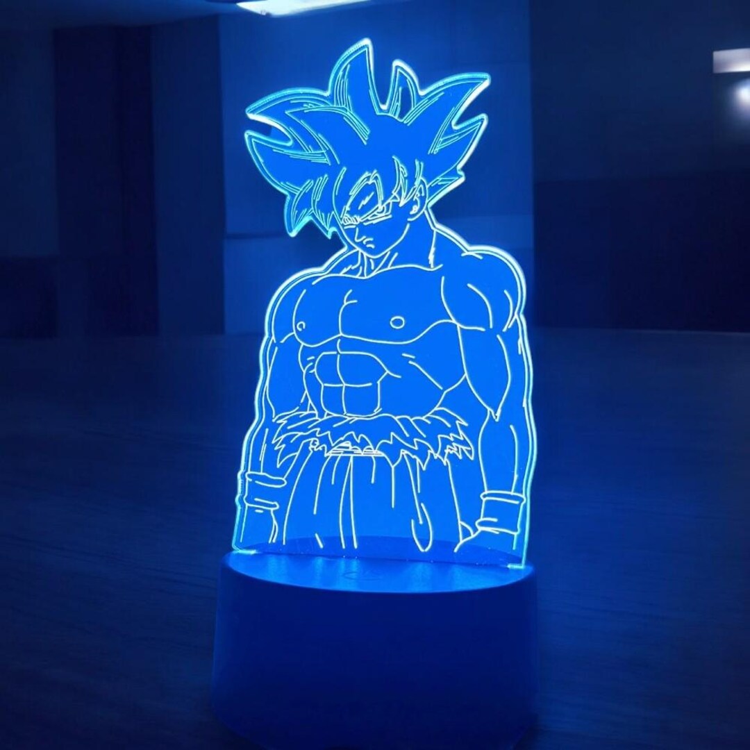 Goku Dragon Ball Z Super Saiyan 3D Lamp LED Night Light Table Lamp Gift ...