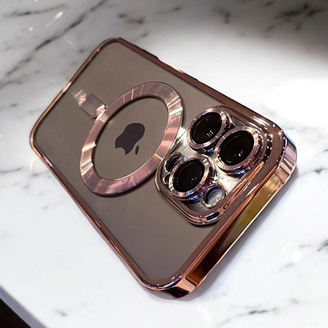 Wicked Magnetic Wireless Charge Plating Clear Case for iPhone 12 13 14 ...