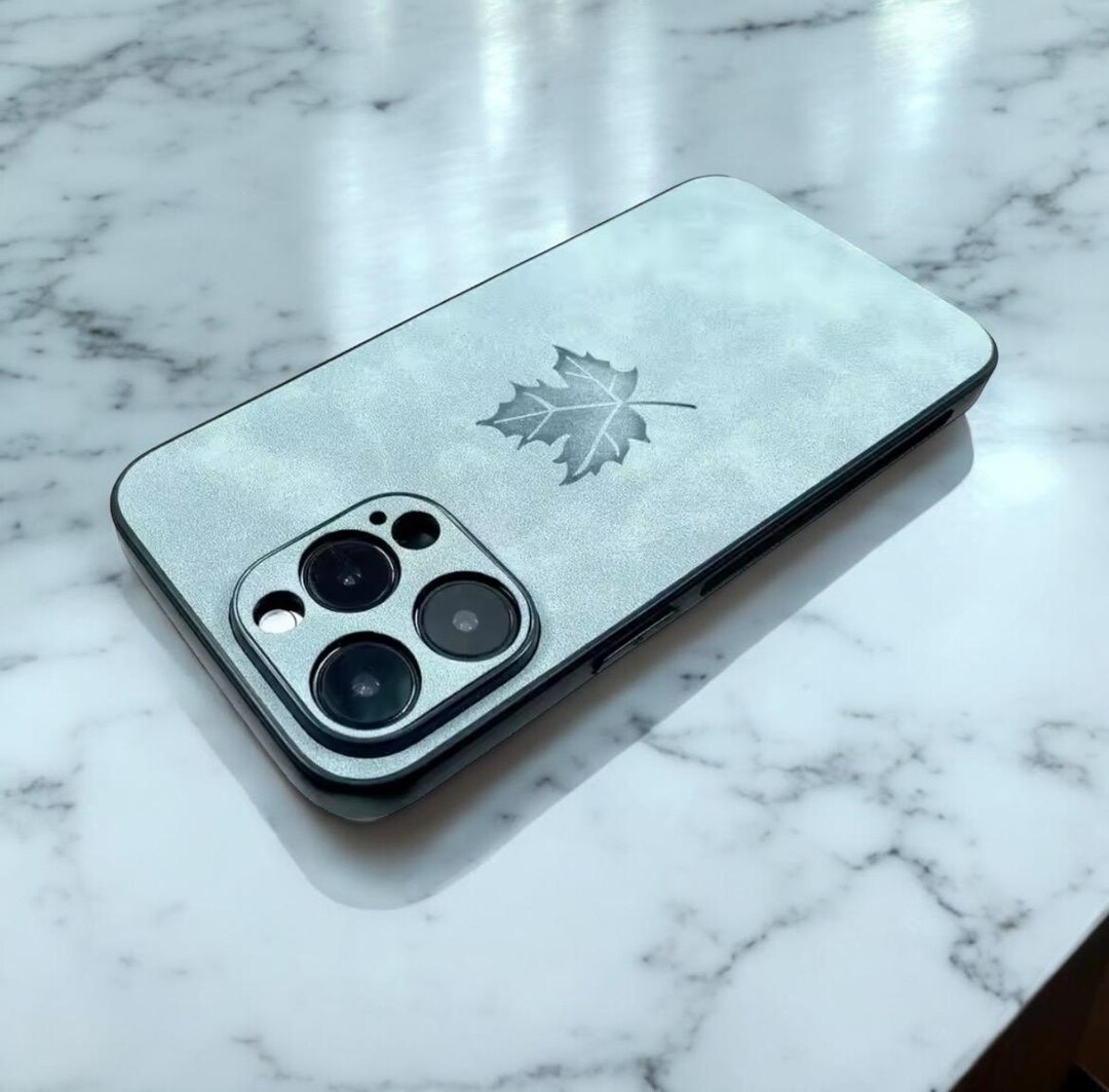 Leather Maple Leaf Phone Case for iPhone 11 12 13 14 15 Pro Max ...