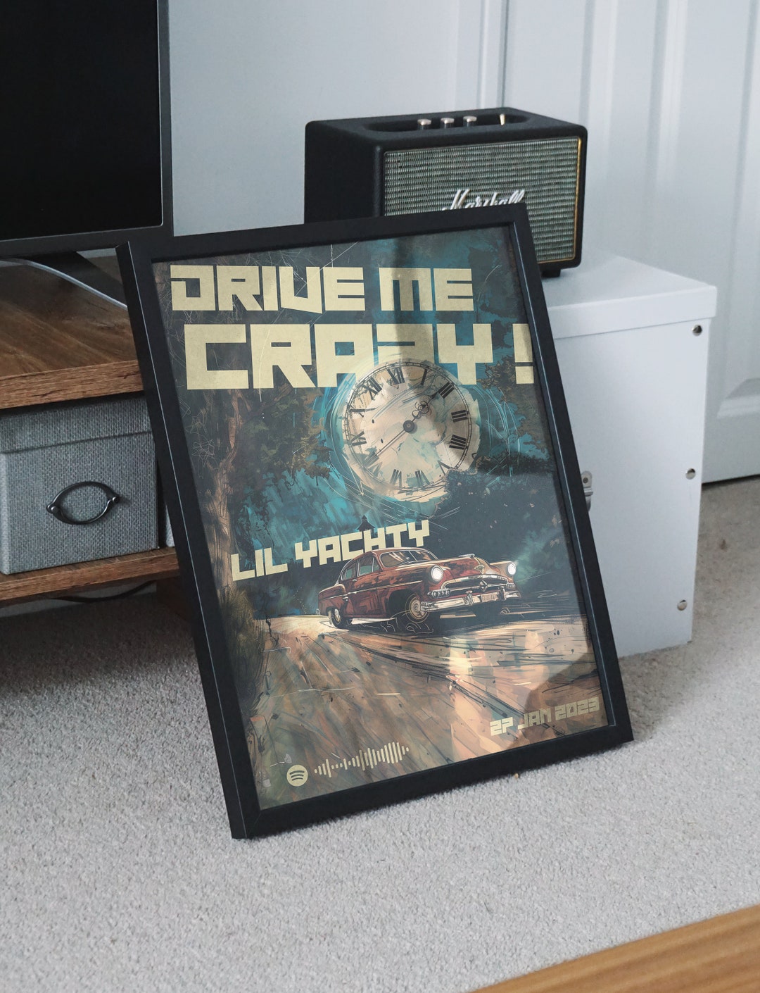 Poster Lil Yachty -poster Drive ME Crazy! - Post Rap - Spotify - Etsy