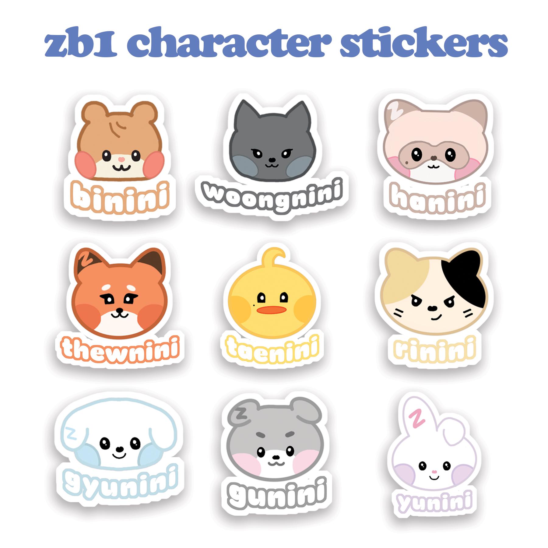 Zb1 Inspired Character Stickers - Etsy