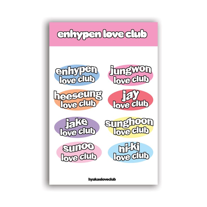 Enhypen Stickers - Etsy