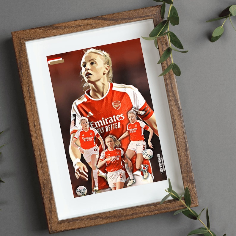 Leah Williamson: Inspirational Defender A3 Digital Poster, England's ...