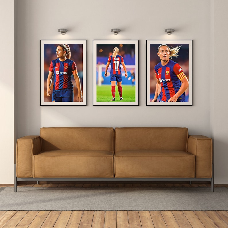 Alexia Putellas Barça Animated Digital Poster Wall Art Bedroom Decor ...