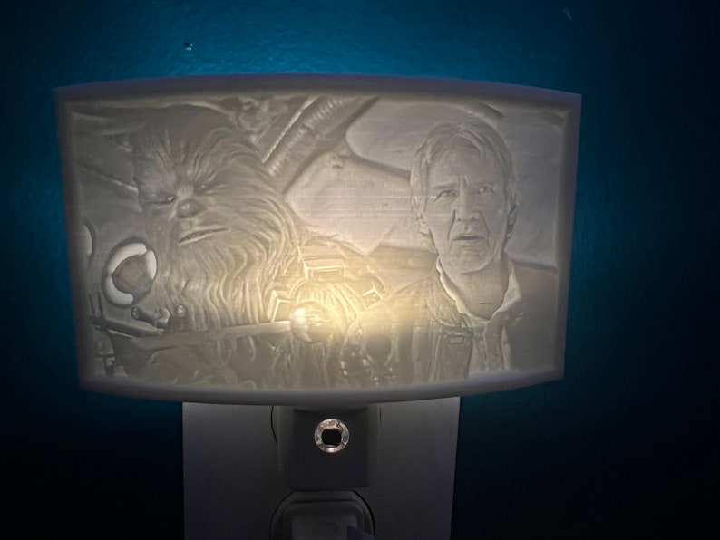 Custom 3D Printed Lithophane Night Light and Plug-in Light Source - Etsy