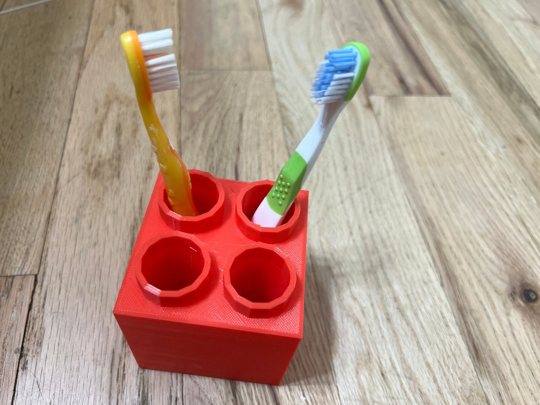 Lego Inspired Toothbrush Holder - Etsy