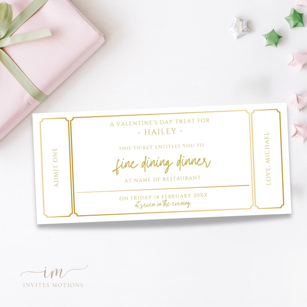 Valentine's Day Gift Voucher, Editable Date Coupon Template, Printable ...