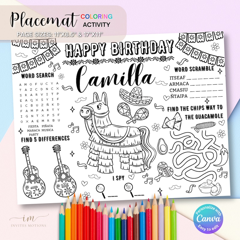 Fiesta Table Mats - Etsy