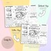 Editable Mermaid Birthday Coloring Placemat Party Games Children ...