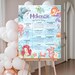 Editable Under the Sea Birthday Milestone Poster Template, Mermaid ...