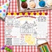 Editable Circus Birthday Coloring Placemat, Carnival Placemats Color ...