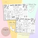 Safari Birthday Coloring Placemat Party Games Children Activity Safari ...