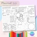 Outer Space Birthday Coloring Placemat Party Games Children Activity ...