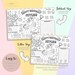 Unicorn Birthday Coloring Placemat Party Games Children Activity ...