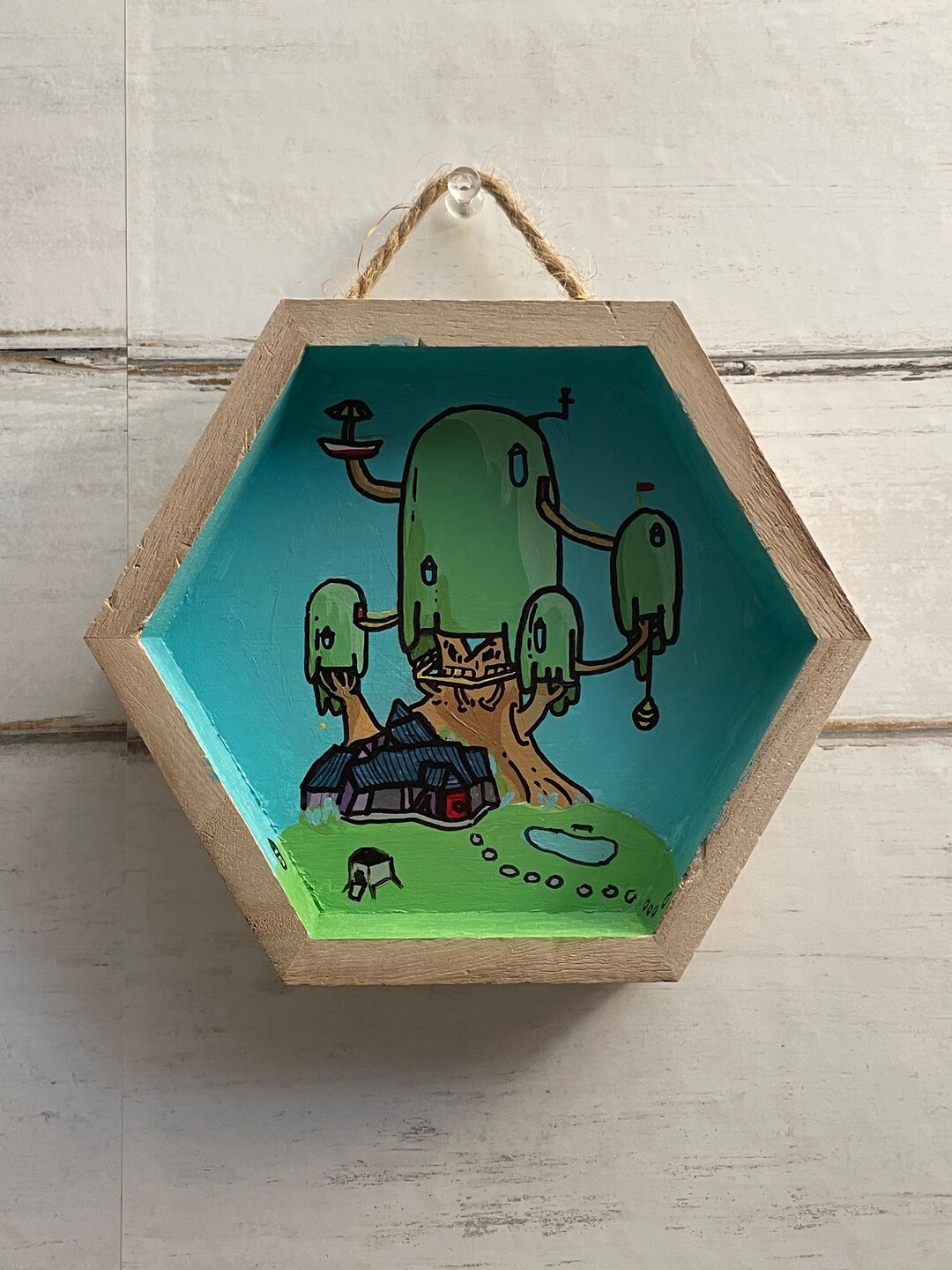 Adventure Time Tree House Painting - Etsy