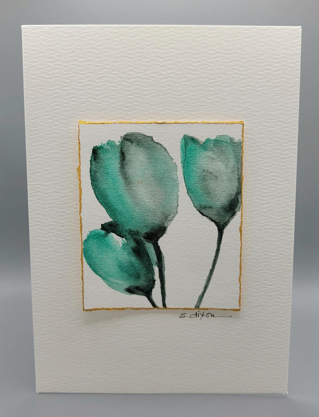 Original Hand Painted Watercolor Greeting Card to Frame as a Lasting ...