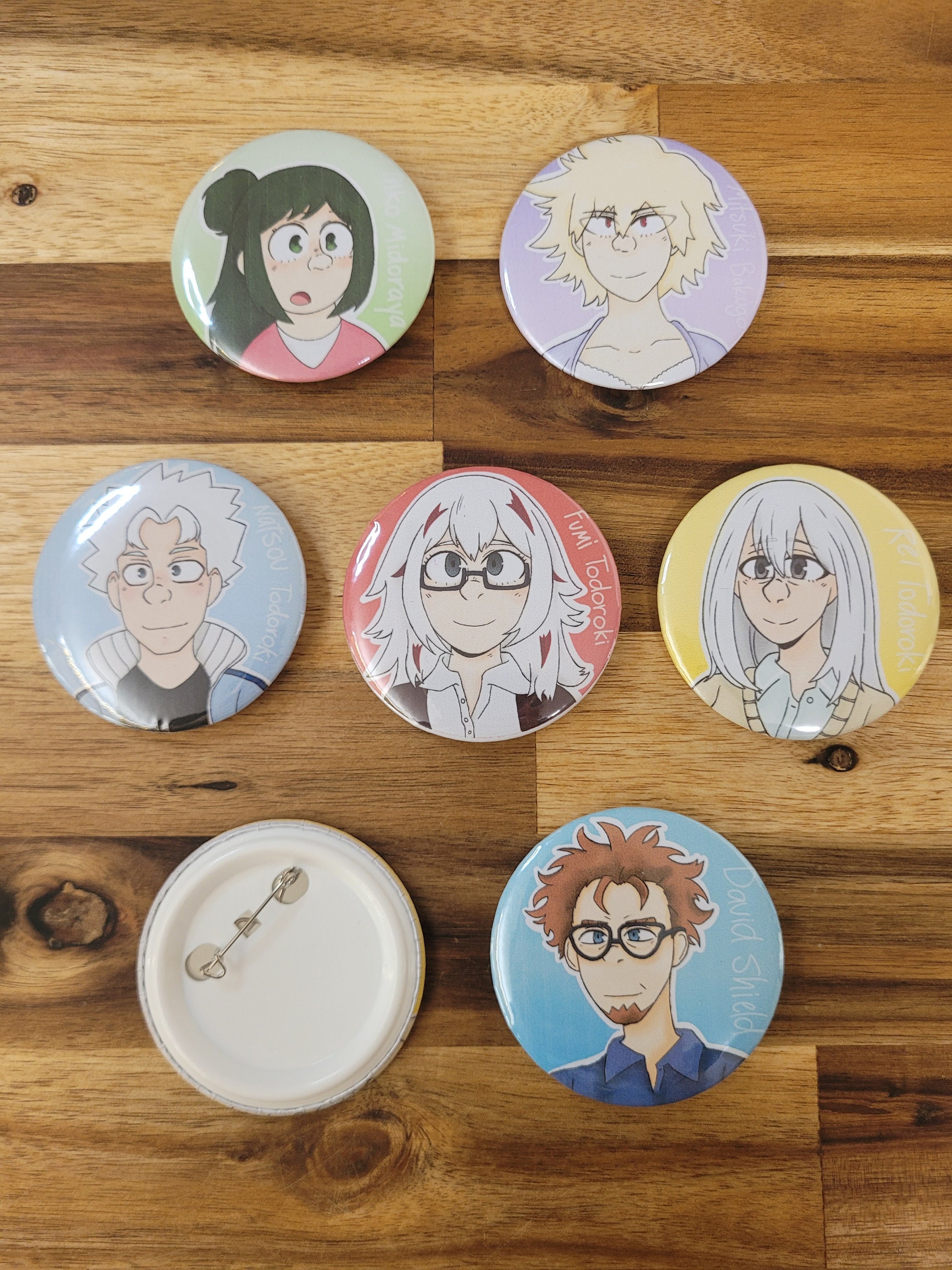 Button Badges (MHA, BNHA, My Hero Academia, Hand Drawn Digital Art ...