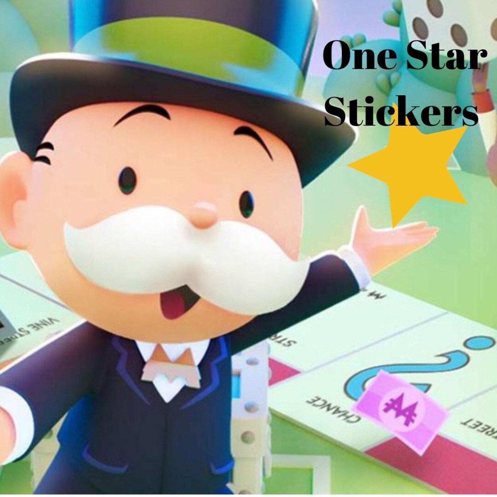 Monopoly Go Stickers,monopoly Go One Star Stickers, Monopoly Go Cards ...