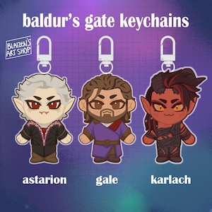 Baldur’s Gate 3 / Bg3 Keychains + Custom Tav Option! - Etsy