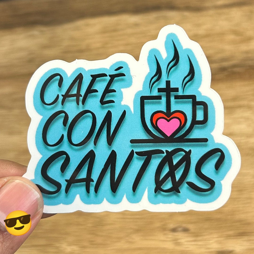 Café Con Santos Sticker - Etsy