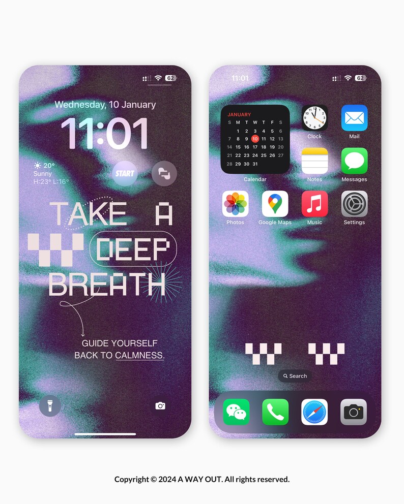 Aesthetic iPhone Wallpaper Lock Screen Home Screen Phone Background ...